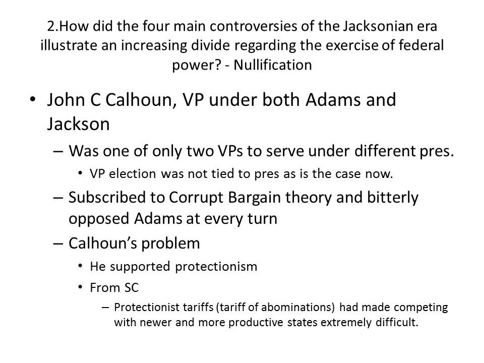 Hist 111 Lecture 22 - The Nullification Crisis - YouTube