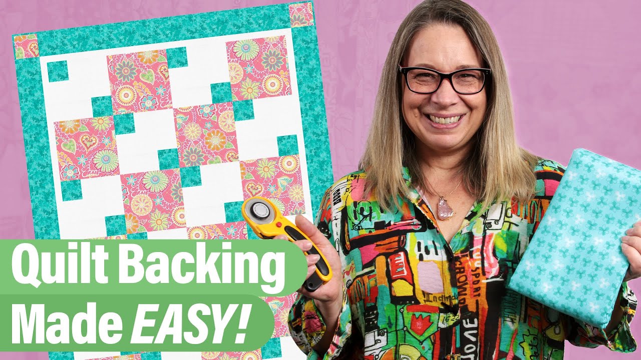 How to Coordinate and Cut a Quilt Backing for 3-Yard Quilts! - YouTube