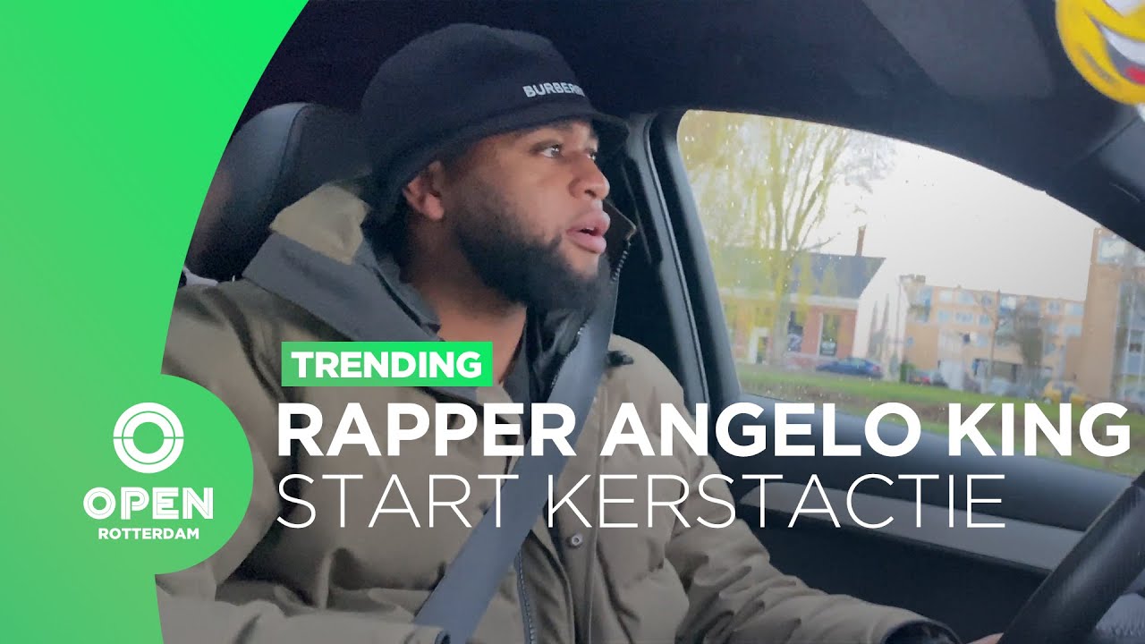 Rapper Angelo King deelt 200 maaltijden uit | Trending - YouTube