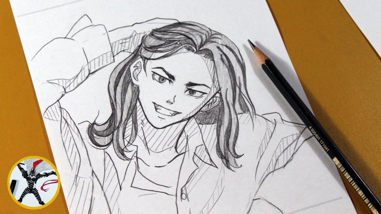 How to Draw Baji Keisuke Step by Step – Tokyo Revengers Anime Drawing ...