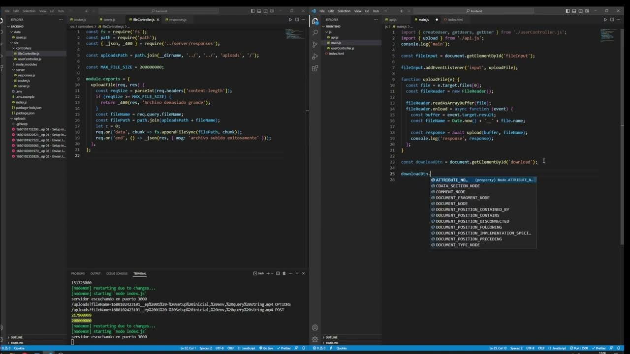 Aplicación Web DESDE CERO #08 - DESCARGA de Archivos - NodeJS ...