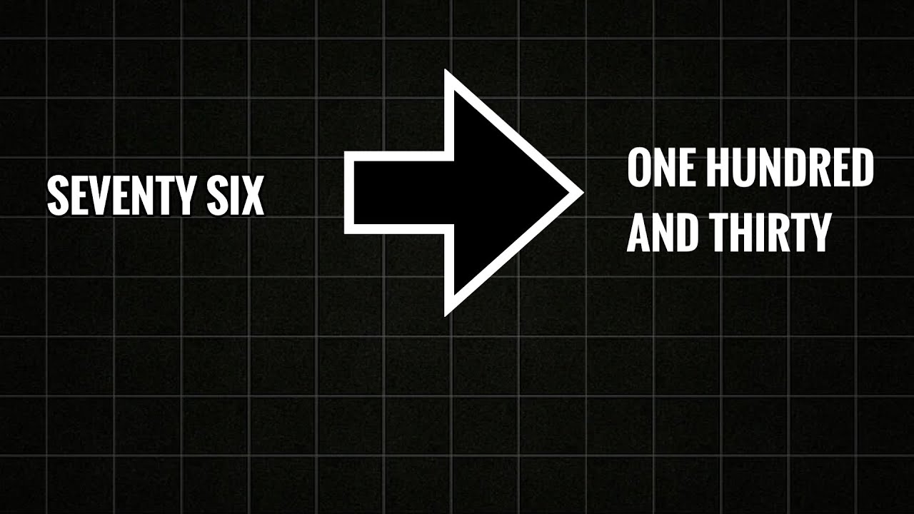 How to Pronounce the Numbers ‘Seventy Six to One Hundred And Thirty’ in ...