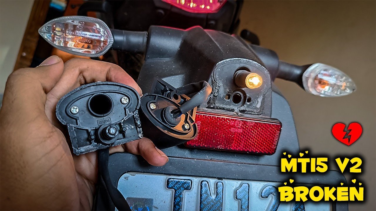 Number plate tail light broken 💔 | MT-15 V2 🔥| tamil - YouTube