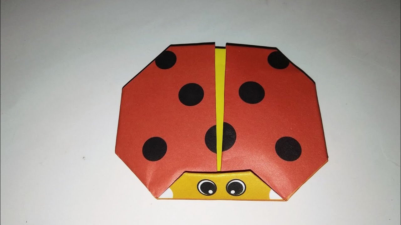 Easy origami Bug tutorial, this is a cute insect | Hello origami lovers ...