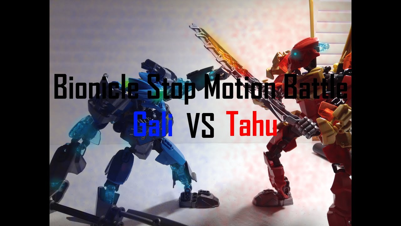 (LEGO) Bionicle 2015 Stop Motion Battle: Gali VS Tahu (Bionicle 2015 ...
