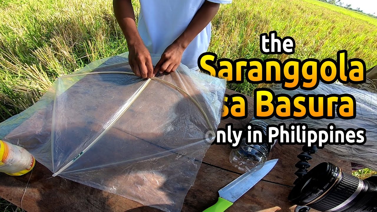 Saranggola // How to make a flying trash kite - YouTube