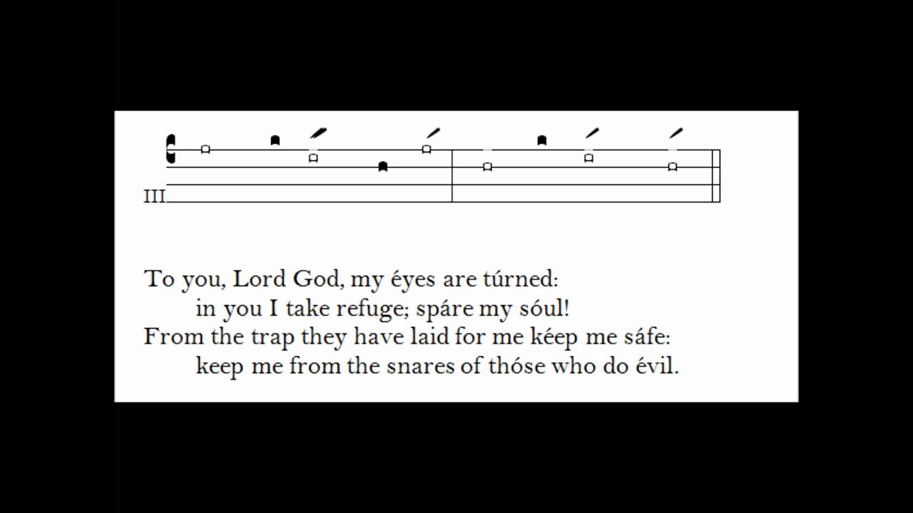 Clayton Psalm Tone -- mode 3 - YouTube