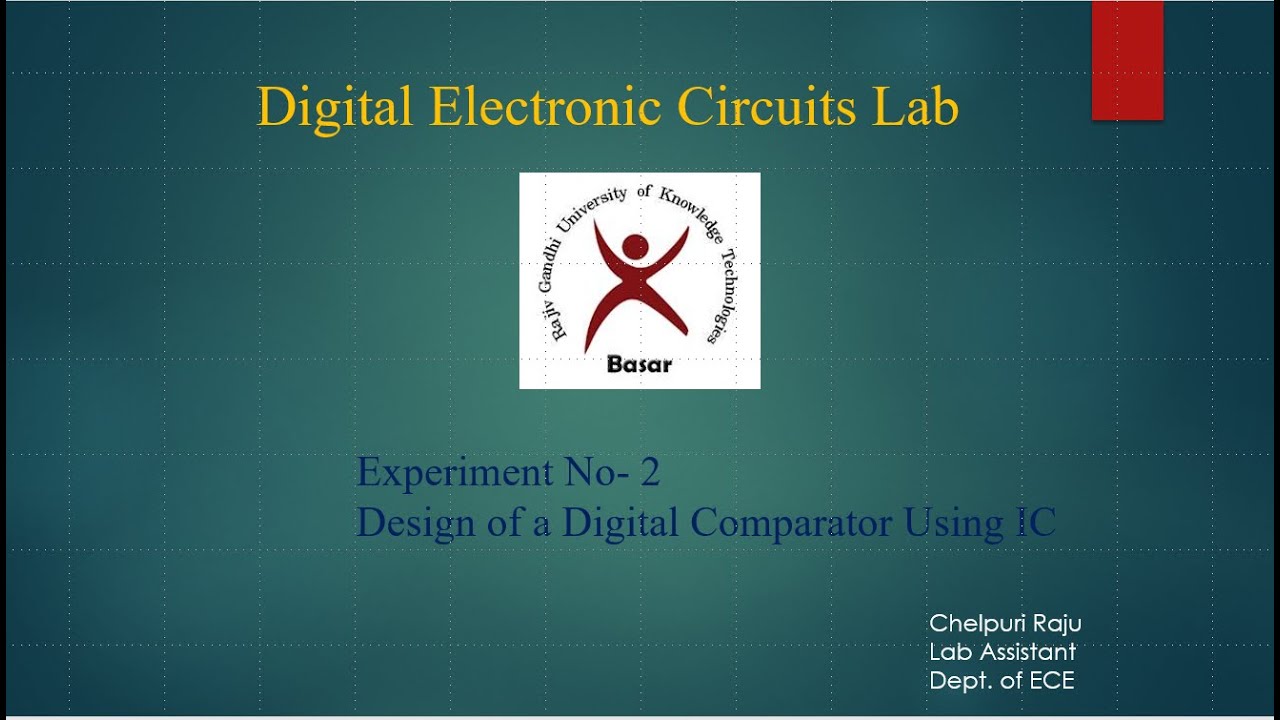 Experiment No- 2 ,Design of Digital Comparator Using IC - YouTube