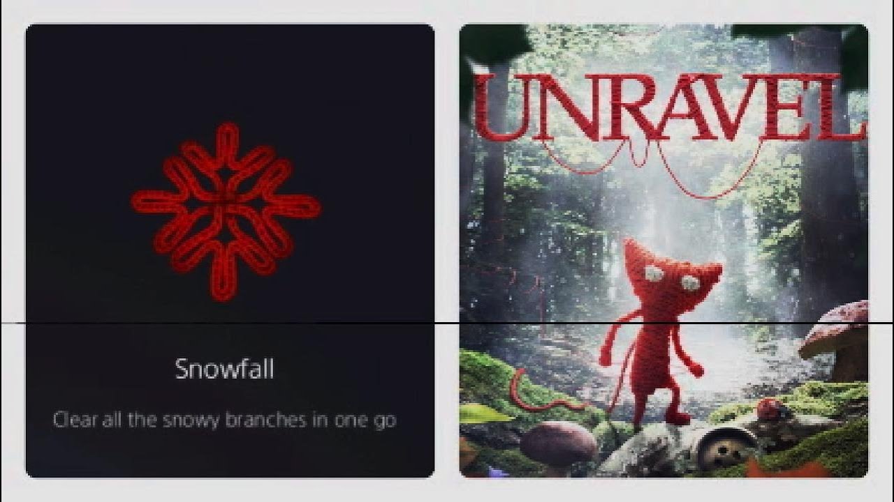 Unravel : Completing the Snowfall Trophy 🏆 - YouTube