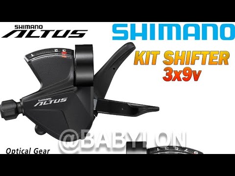 SHIFTER SHIMANO ALTUS SL-M2010 3X9V RAPIDFIRE PLUS IND. PACK DUAL SIS ...