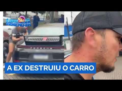 Ex de pai de Melody destrói carro de luxo e agride o empresário