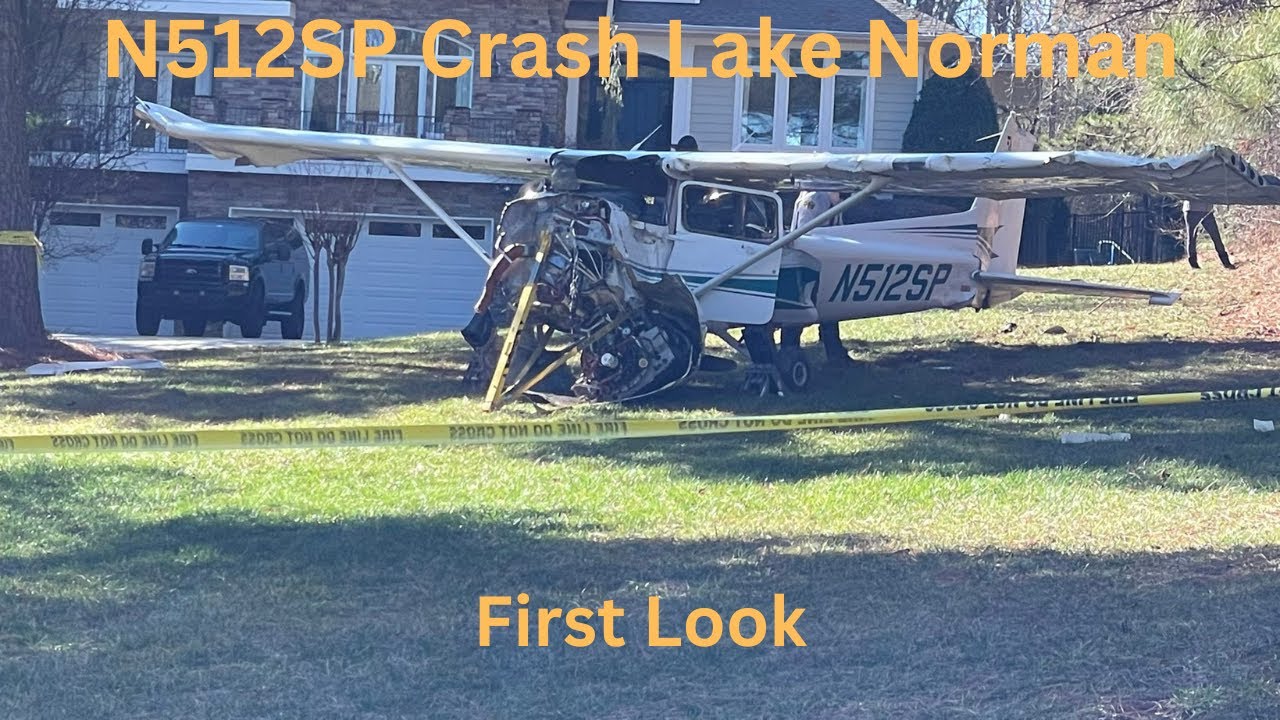 Cessna 172 N512SP Crash Lake Norman - YouTube