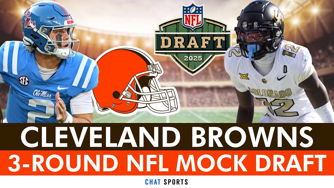 Browns TRADING UP For A Quarterback In ESPN’s 3-Round NFL Draft Mock Draft - YouTube