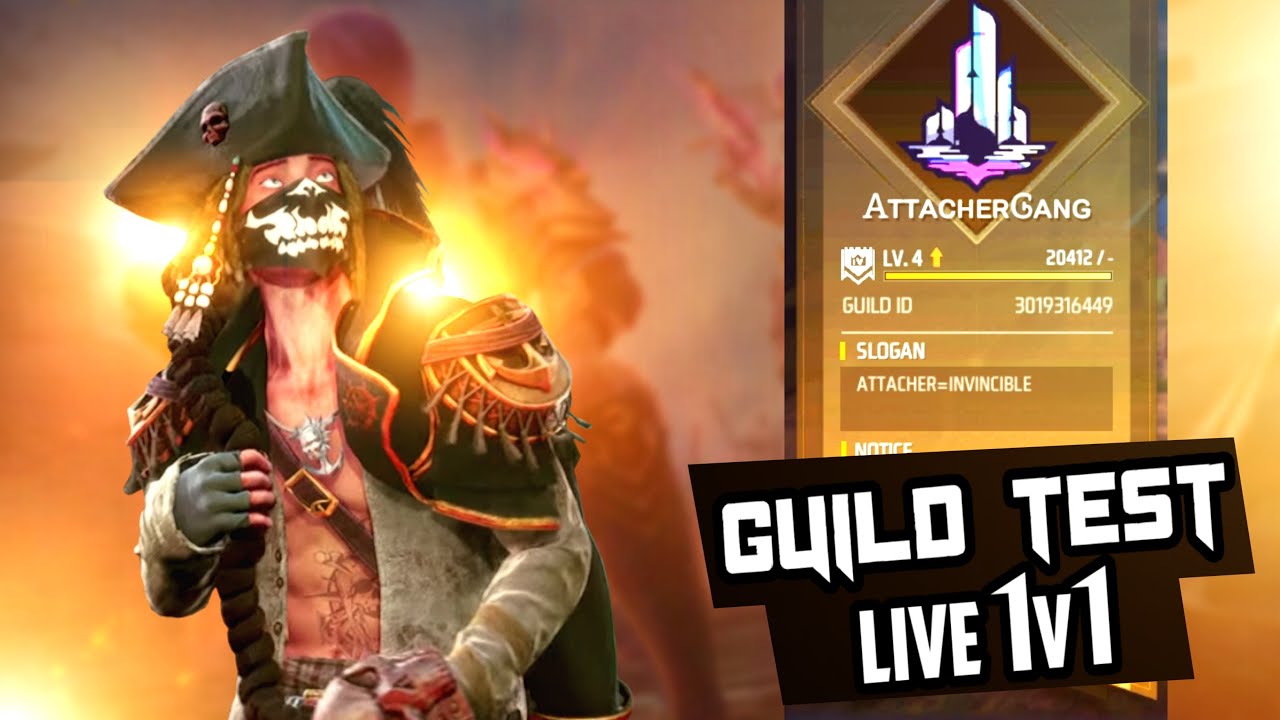 FREE FIRE LIVE GUILD TEST | FF LIVE GUILD TEST | FF GUILD TEST LIVE ...