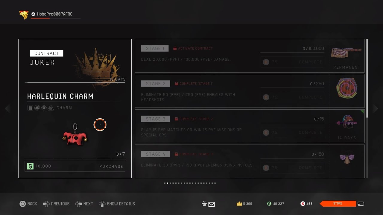 Warface Contracts - Joker - Harlequin Charm - YouTube