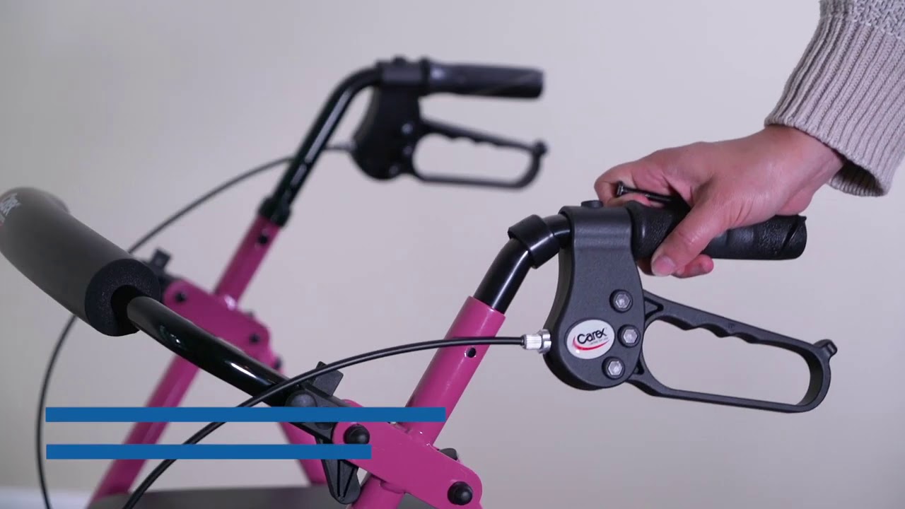 Carex Step 'N Rest® Rolling Walker Product Video - YouTube