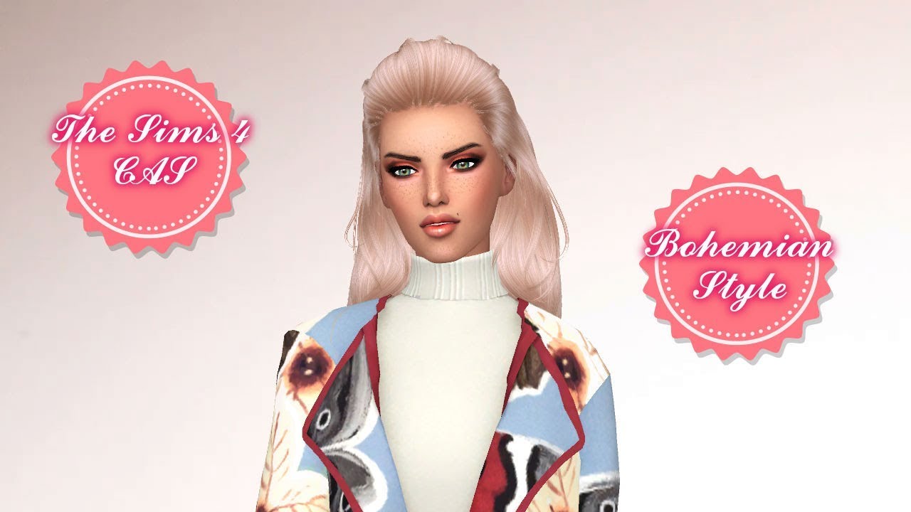 The Sims 4 Create a Sim | Bohemian Style & All CC Links 💖💖 - YouTube