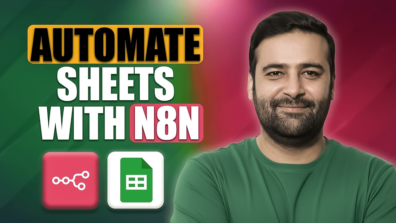 [AI Automation] How To Connect N8N with Google Sheet Node - Beginner ...
