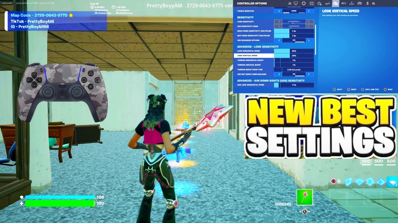 Satisfying PS5 Player 🤤 + BEST Controller Settings For Fortnite - YouTube