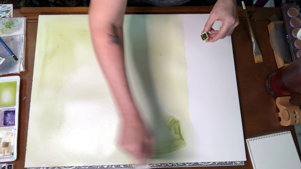 Painting of Dragonfly Relic - Part 1 of 5 - Background 1st Layer - Real ...