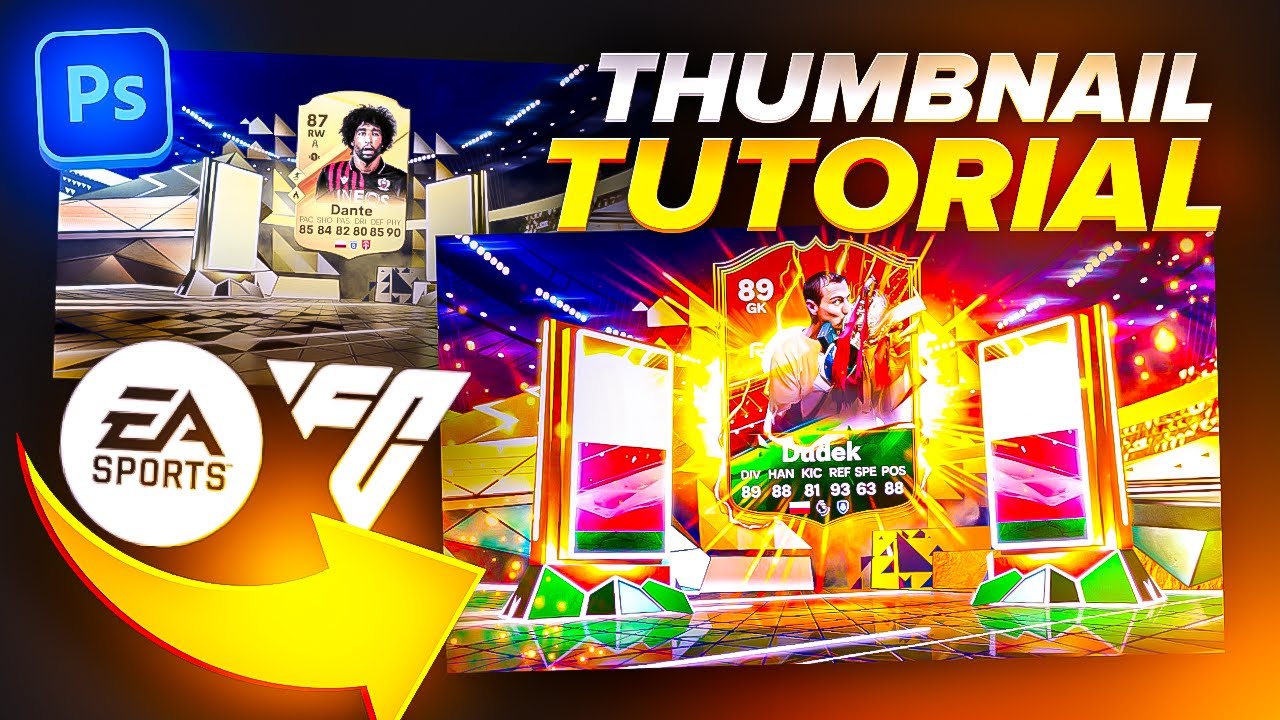 EA SPORTS FC 24 THUMBNAIL TUTORIAL - PACK OPENING WALKOUT - YouTube