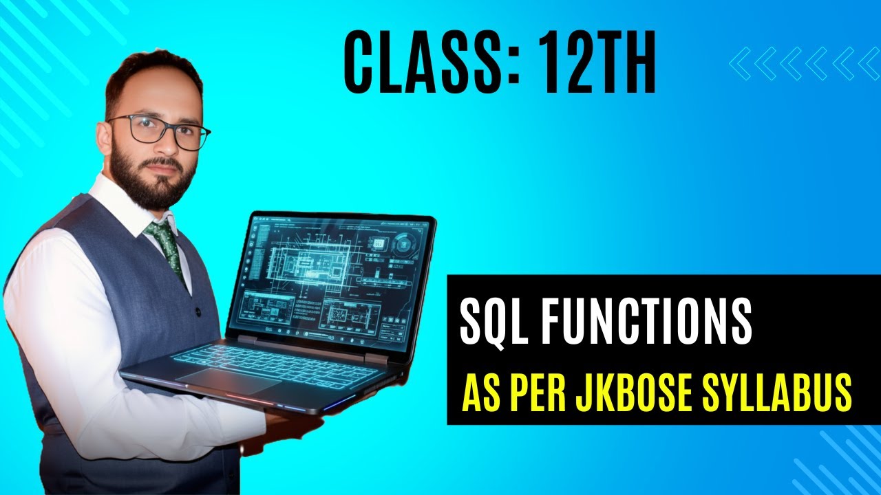 SQL Functions Explained | Class 12 Computer Science JKBOSE/NCERT | SQL Tutorial - YouTube