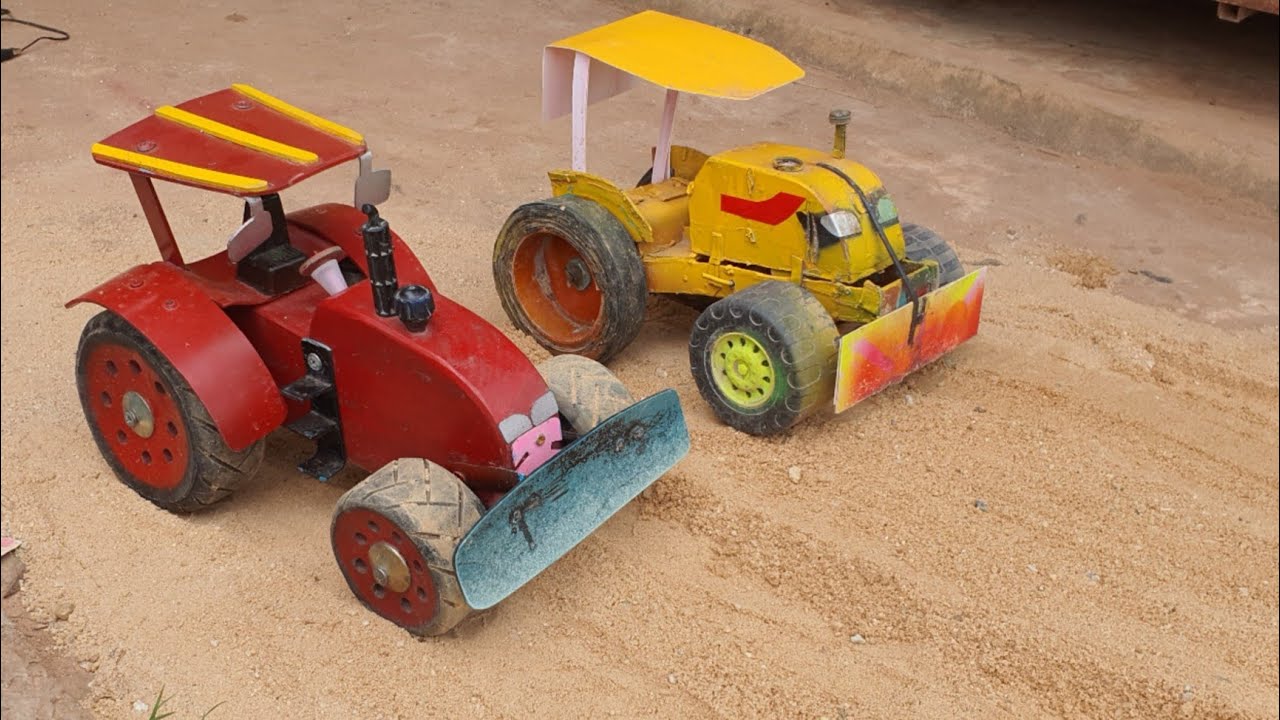 DIY Small Tractor Farming - YouTube
