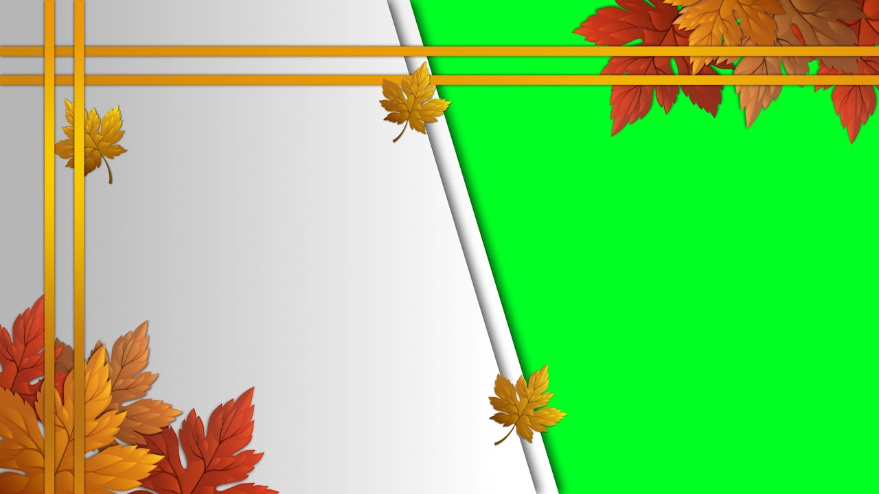 Autumn Leaves Slideshow Green Screen Presentation Template | FREE TO ...