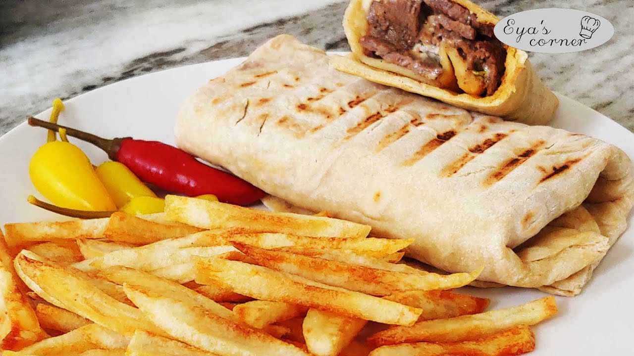 شاورما اللحمة - Recette Chawarma à la viande - YouTube