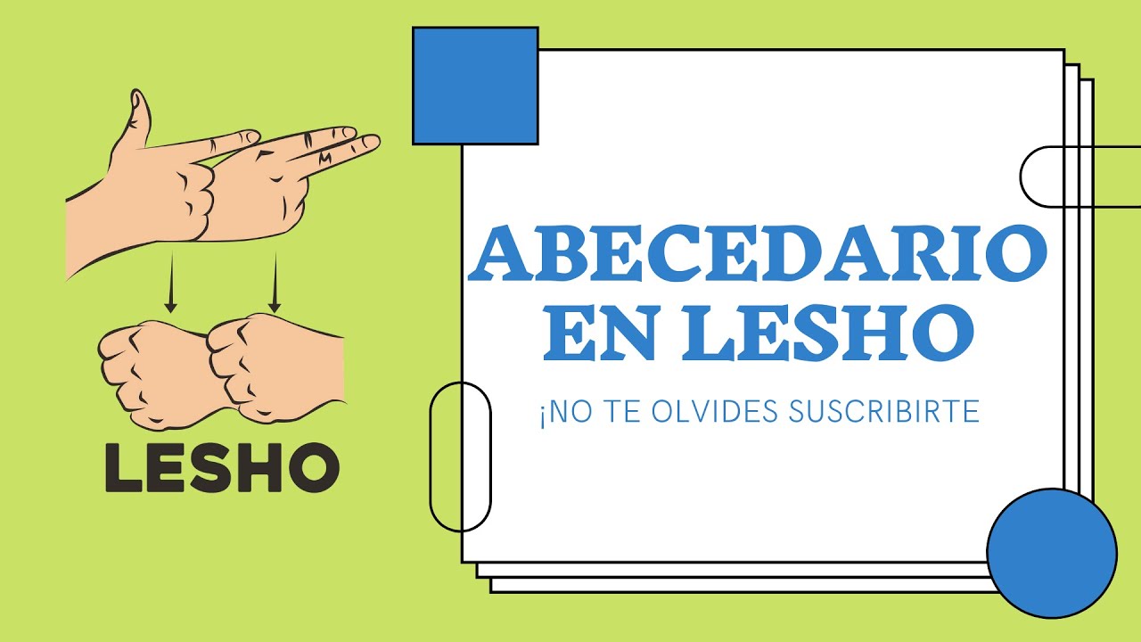 ABECEDARIO EN LESHO - YouTube
