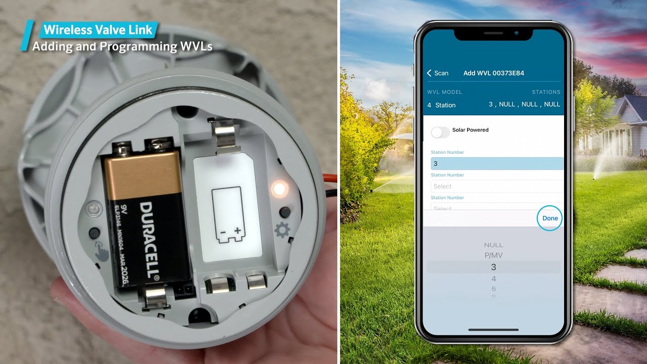 Hunter Wireless Valve Link: Adding and Programming WVLs (3 of 12) - YouTube