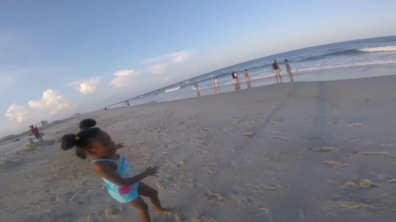 Sade' First time at the beach (wrightsville beach) - YouTube