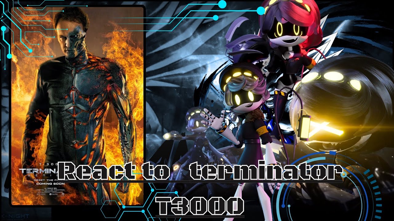 Murder drones react to terminator T3000 | cyn | FPE | Gacha life 2 ...