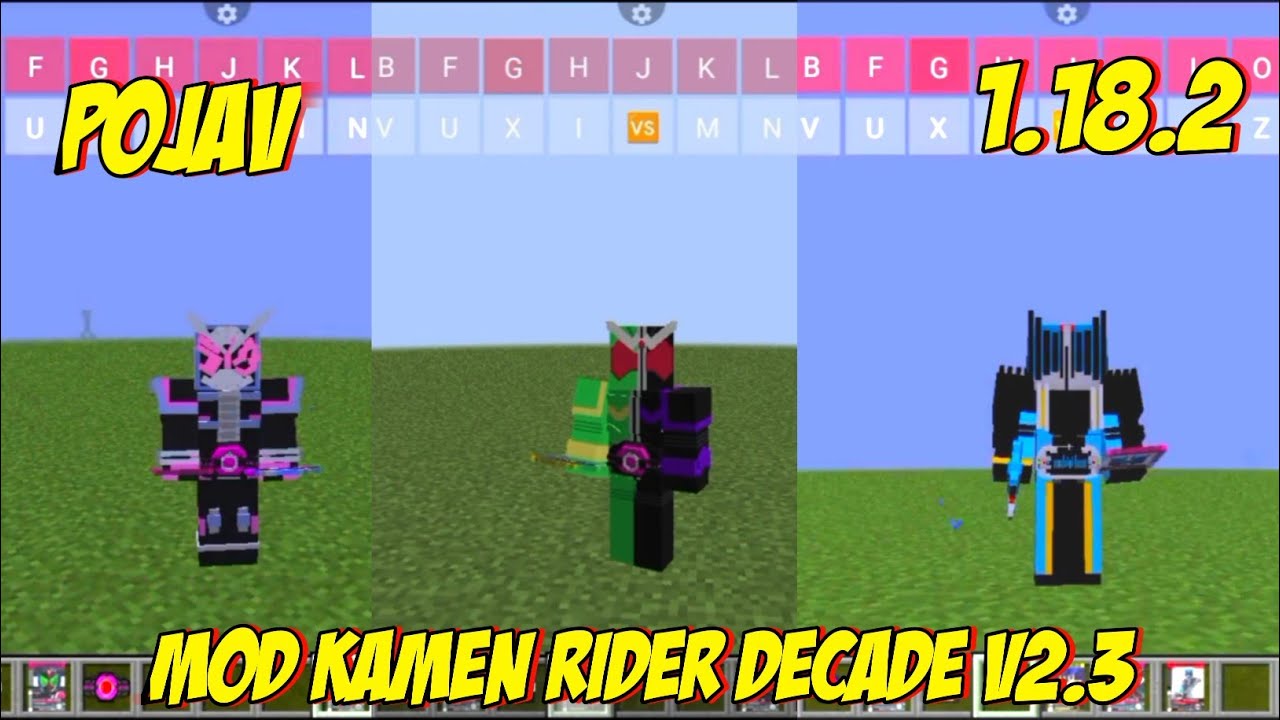 Review Mod Kamen Rider Decade v2.3 Pojav Launcher Minecraft Indonesia ...