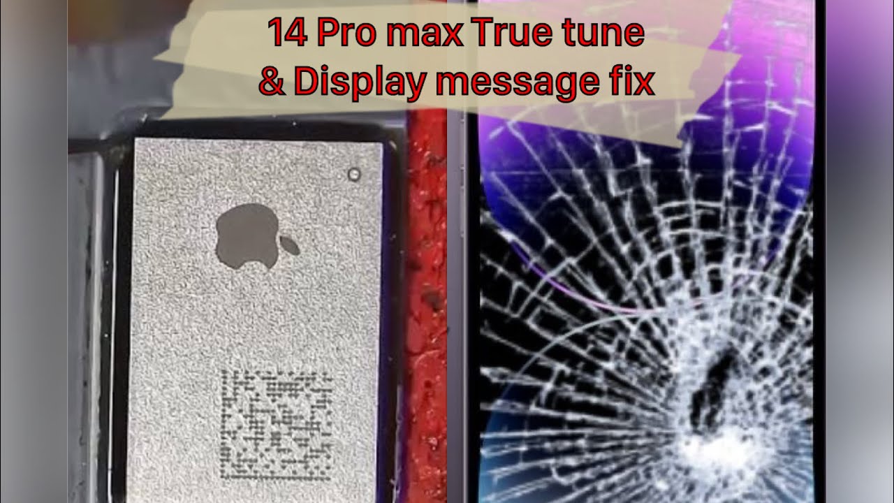 14 pro max true tune & screen message fix - YouTube