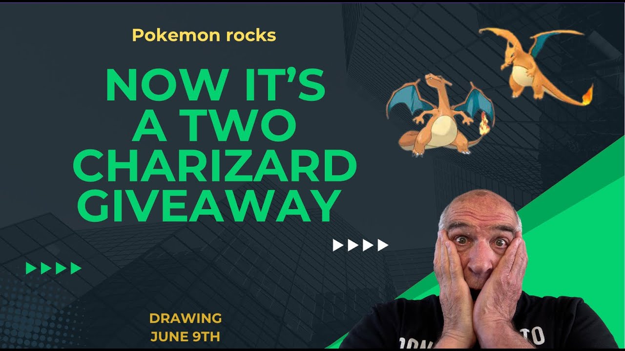 Tag Team Charizard added to giveaway! #pokemon rocks - YouTube