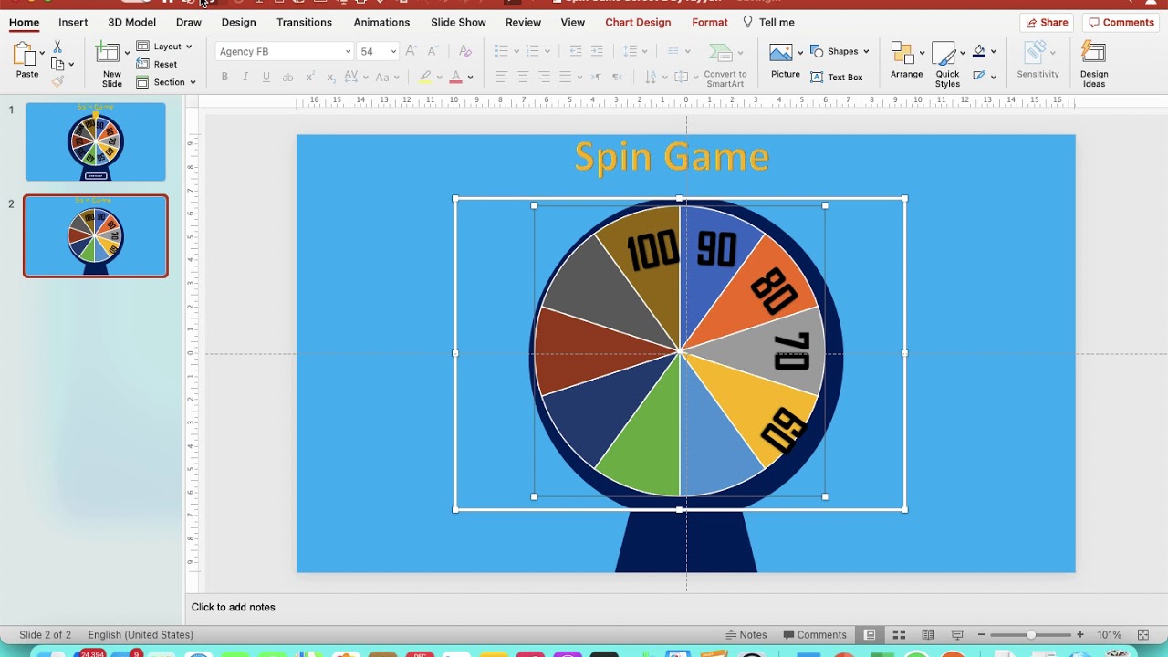 Cara Membuat Spin Game Di Power Point - YouTube
