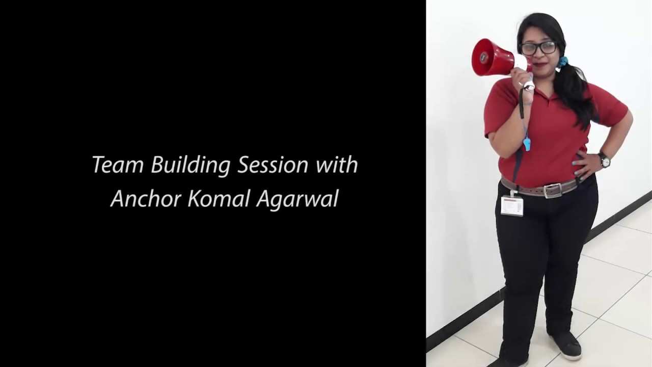 Teambuilding with Anchor Komal Agarwal - YouTube