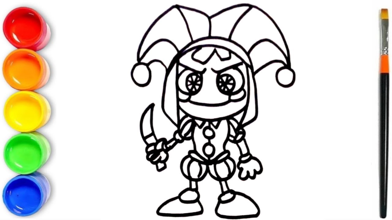 How To Draw Pomni's Evil Twin | Pomni Evil Twin Sister | The Amazing ...