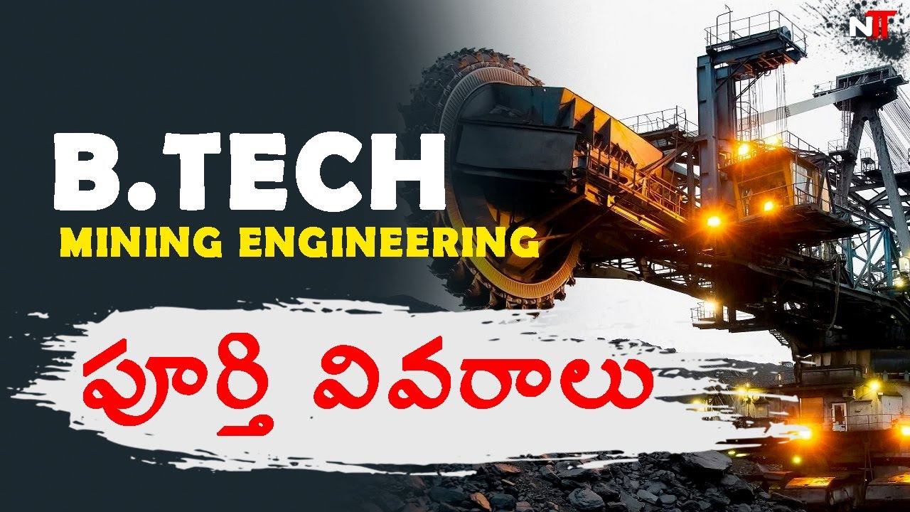 btech in mining engineering course details in telugu| btech in mining ...