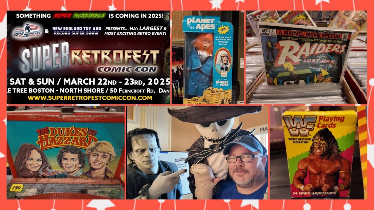 Super RetroFest 2025- Pop Culture Convention- Danvers MA- 4K- D Tour ...