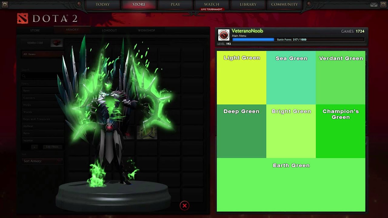 Dota 2 - Terrorblade Arcana Earth Green - YouTube