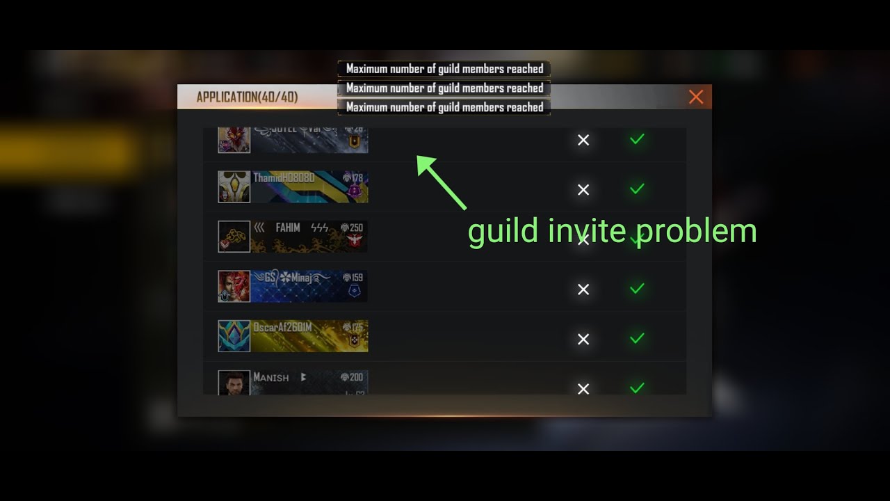cannot add member in guild maximum number of guild member reached ...