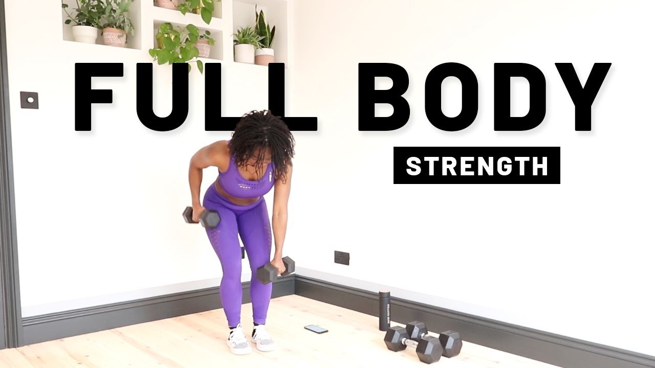 30 Min FULL BODY DUMBBELL WORKOUT at Home | Strength Training - YouTube