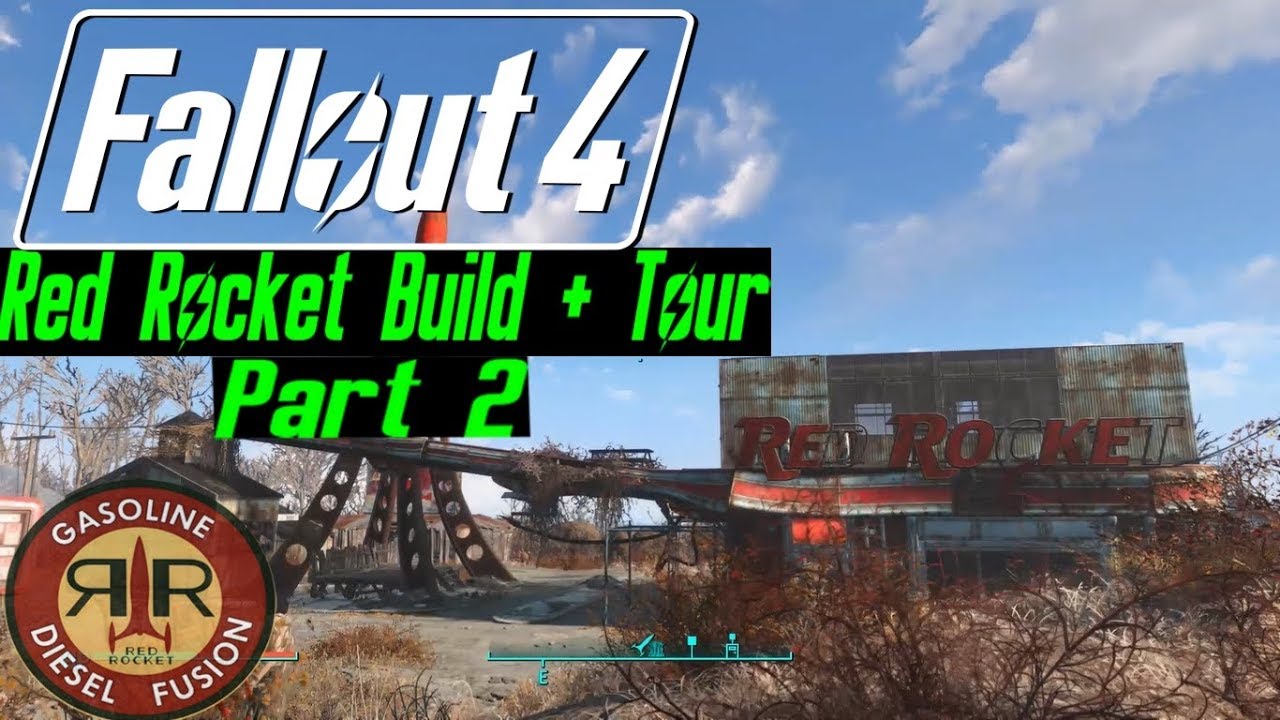 Fallout 4 Settlement Build | Red Rocket Truck Stop Part 2 | Build ...