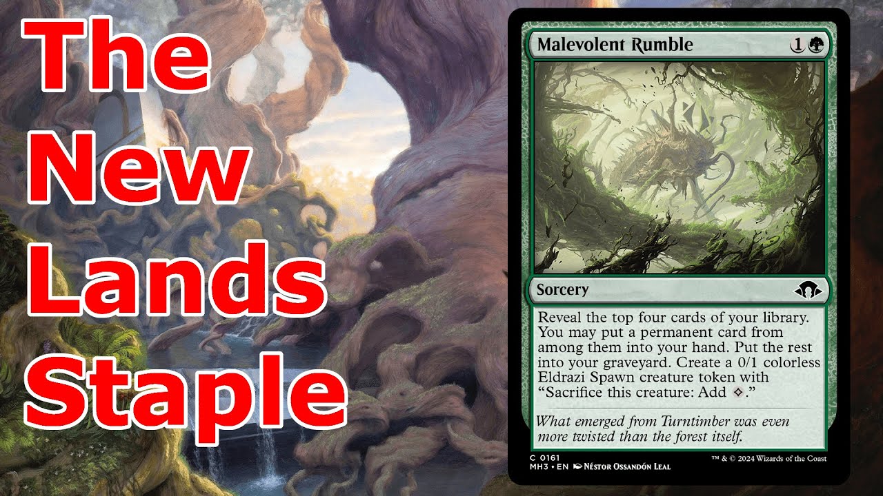BACK-TO-BACK CHALLENGE WINS! Malevolent Rumble Lands (Legacy MTG) - YouTube
