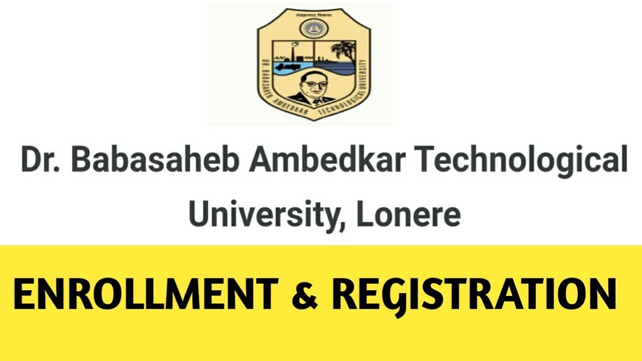 DBATU University admission enrollment registeration | new admission ...