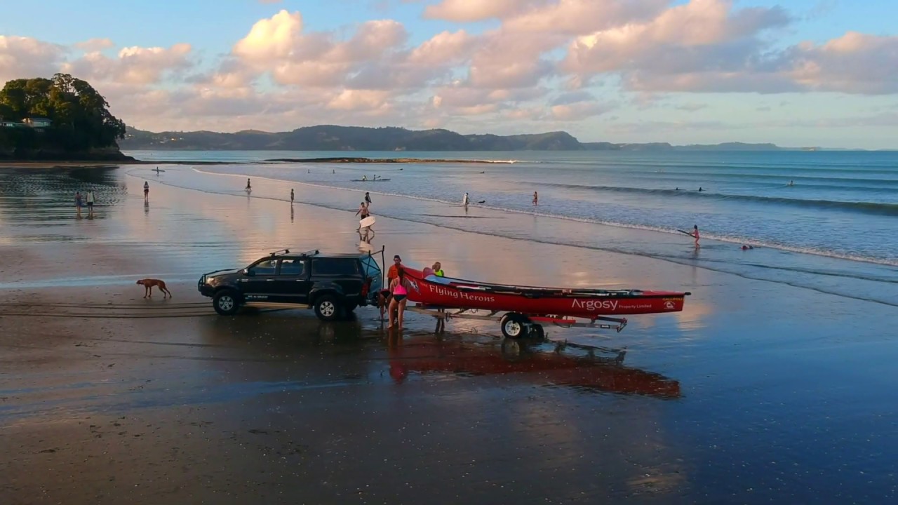 Red Beach Surf Boat - YouTube