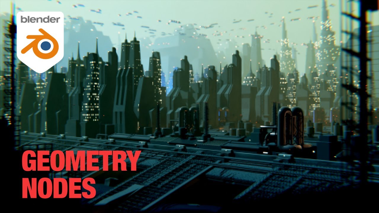 CYBERPUNK CITYSCAPE | Blender Geometry Nodes - YouTube