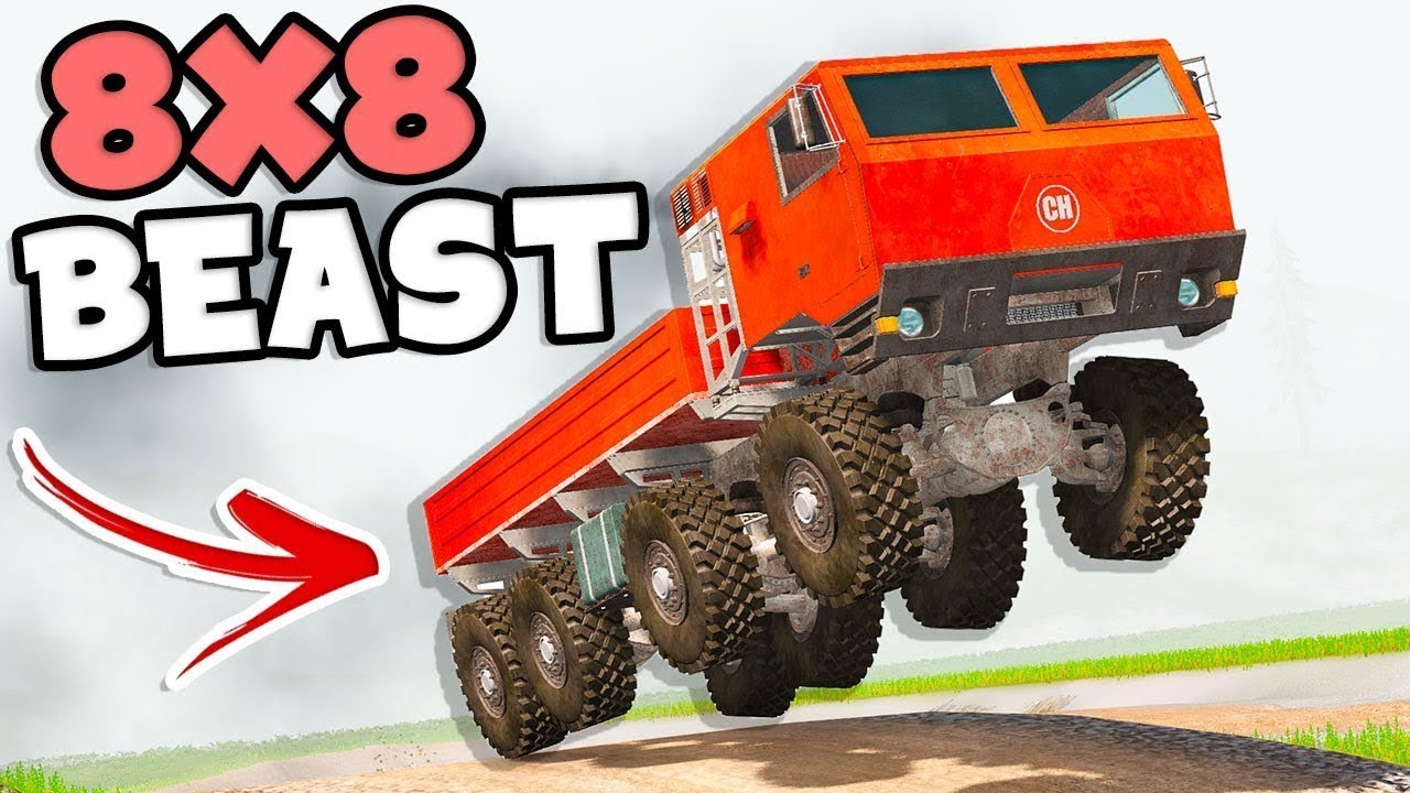 The ULTIMATE Off Road Truck!? 8x8 Awesomeness! - BeamNG Drive - YouTube